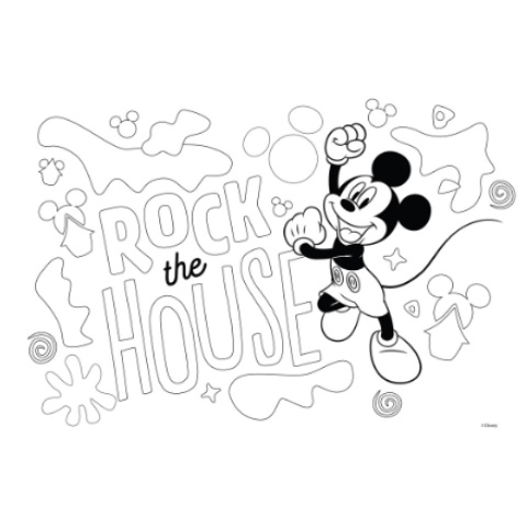 Mickey Mouse kreativna bojanka sa naljepnicama i šablonom u nekoliko ...