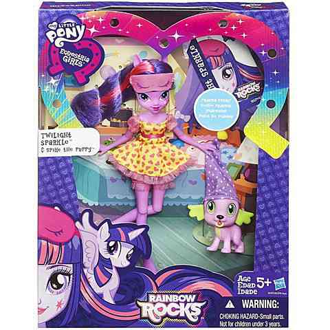 Moj mali poni Rainbow Rocks Twilight Sparkle lutka sa ljubimcem ...